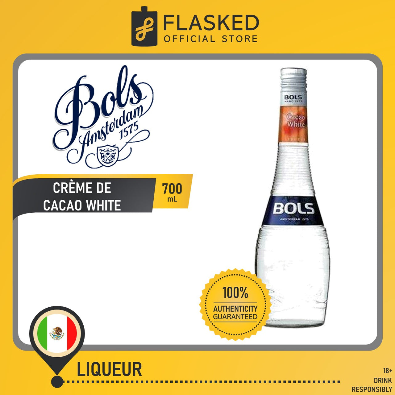 Bols Peppermint White Liqueur 700mL – Flasked Liquor Store