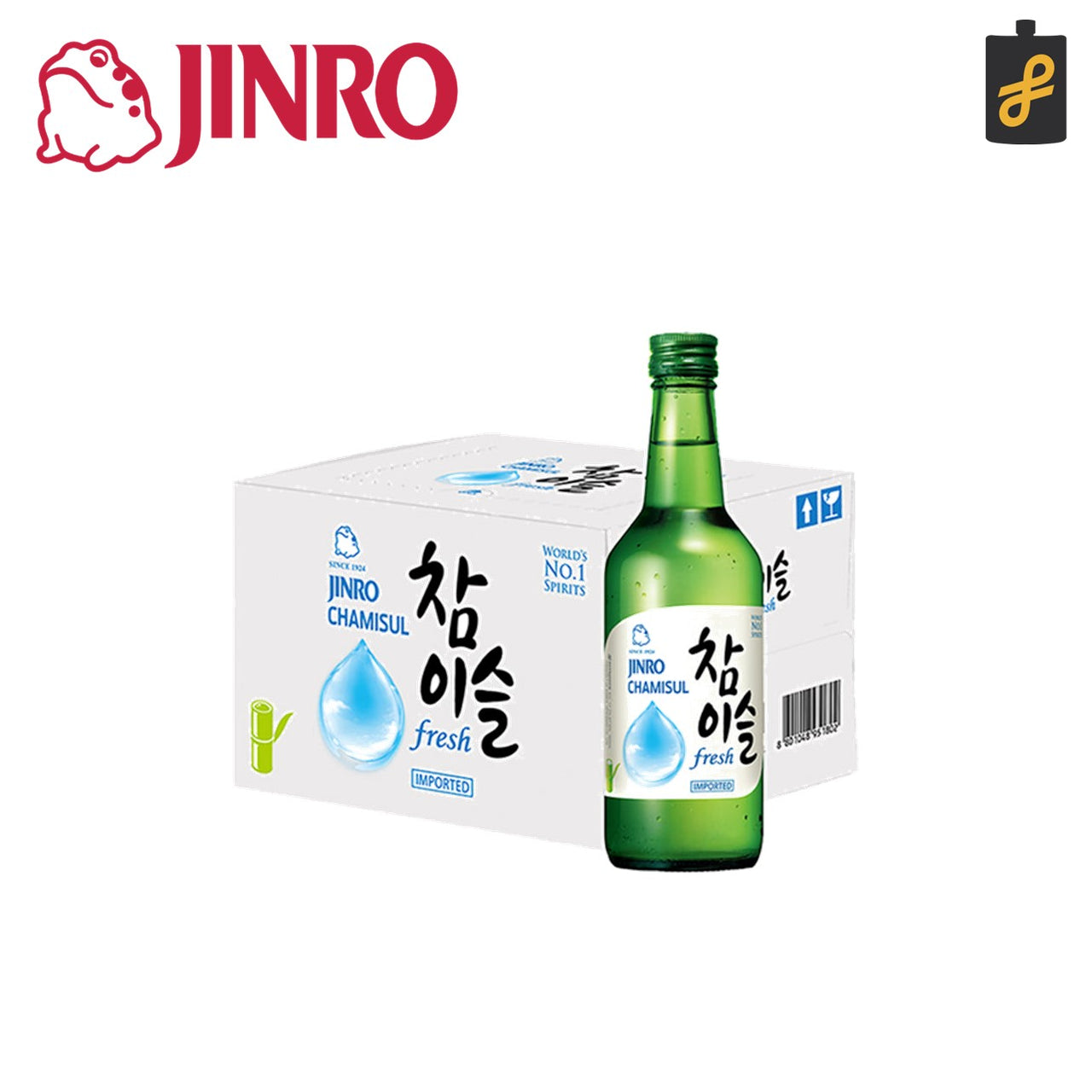 Jinro Chamisul Soju Fresh 1 Case 360mL – Flasked Liquor Store