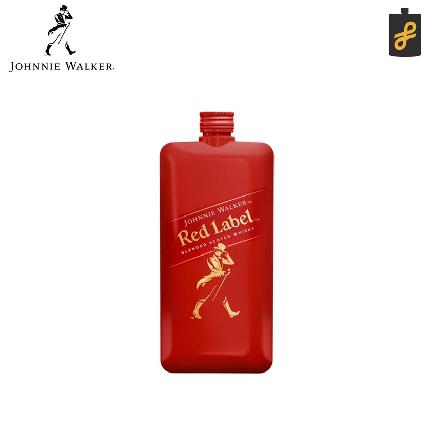 Johnnie Walker Red Label Pocket Blended Scotch Whisky 200mL PET Bottle ...