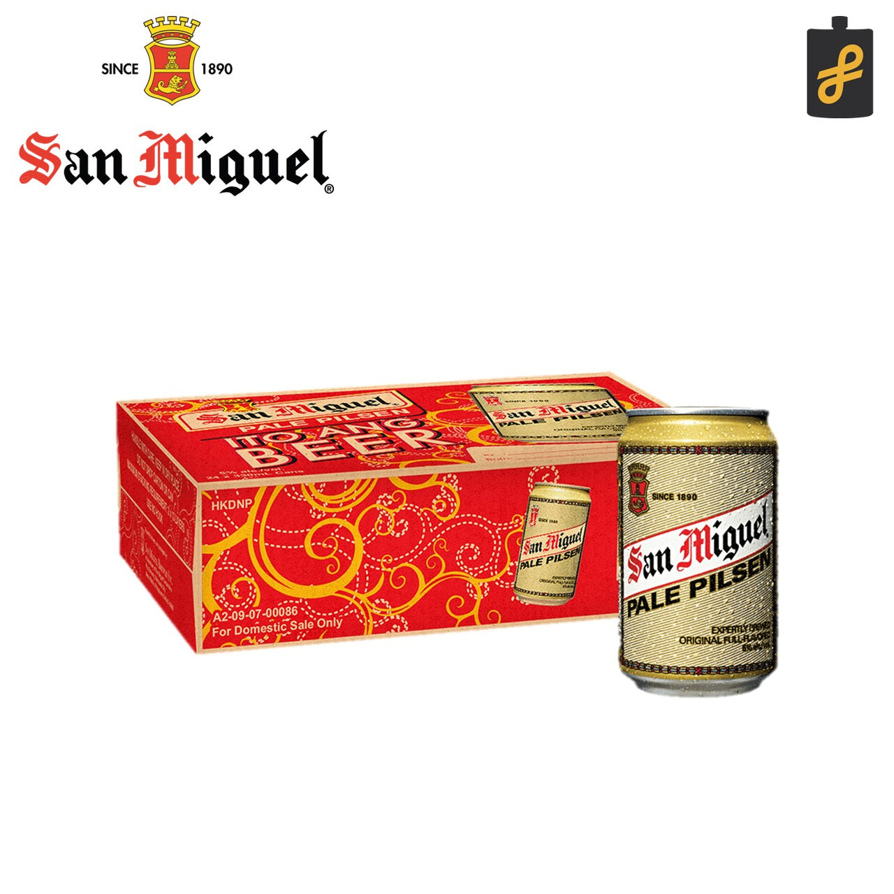 San Miguel Pale Pilsen Beer 1 Case 330mL – Flasked Liquor Store