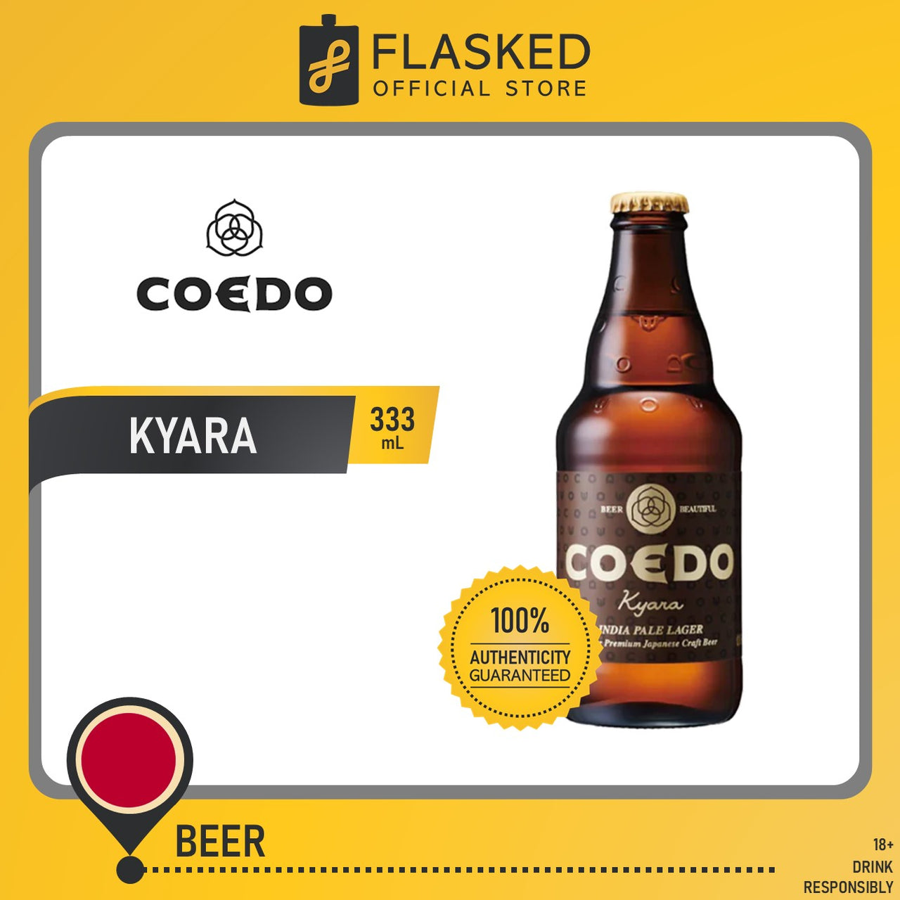 Coedo Kyara India Pale Lager Beer 330ml – Flasked Liquor Store