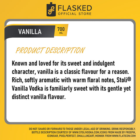 Stoli Vanilla Vodka 700ml – Flasked Liquor Store