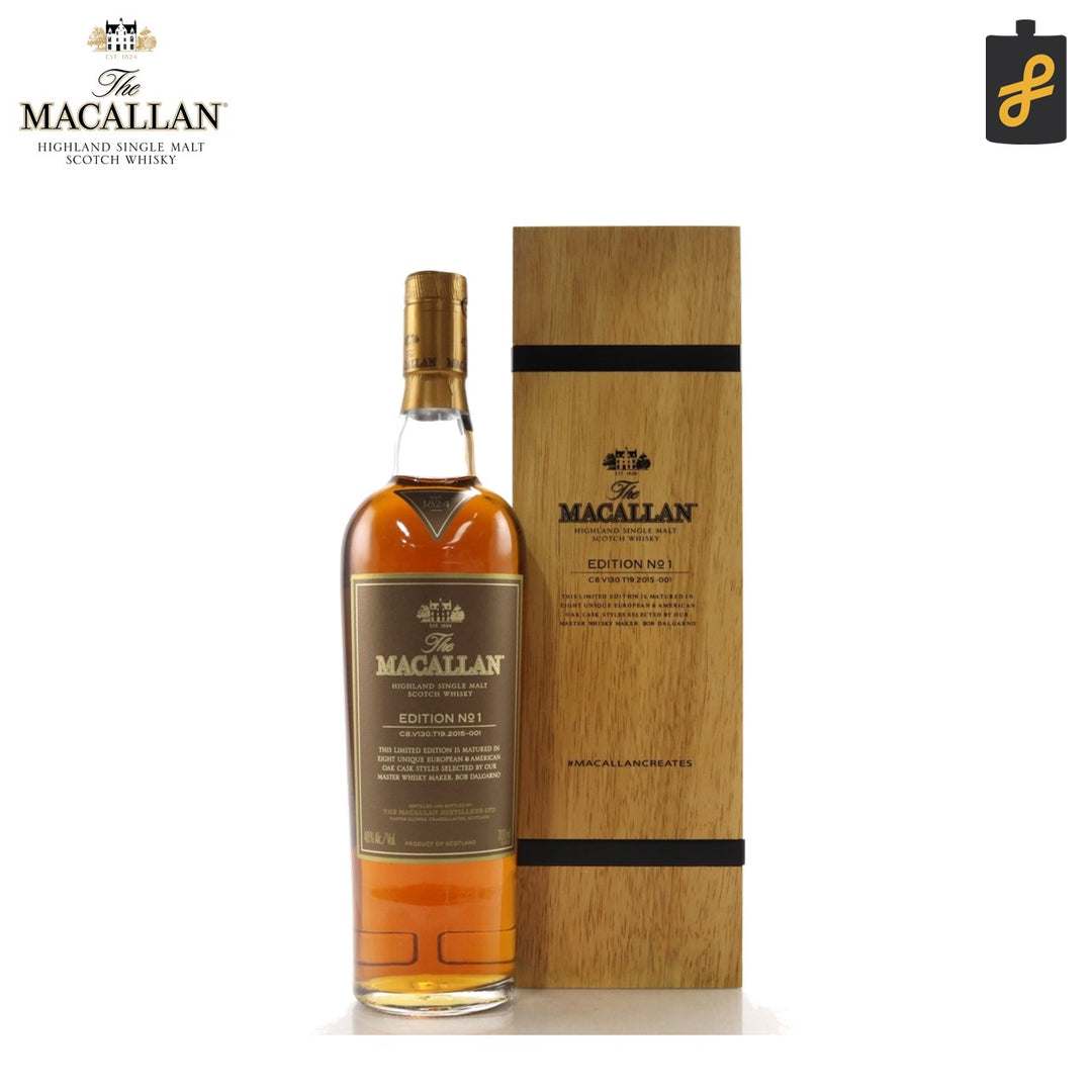 The Macallan Edition No.1 Wooden Box 700ml – Flasked Liquor Store
