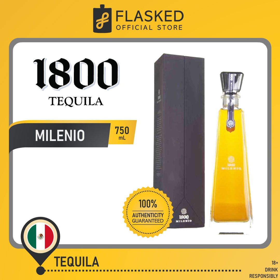 1800 Milenio Extra Anejo Tequila Aged in Cognac Barrels 750mL – Flasked Liquor Store