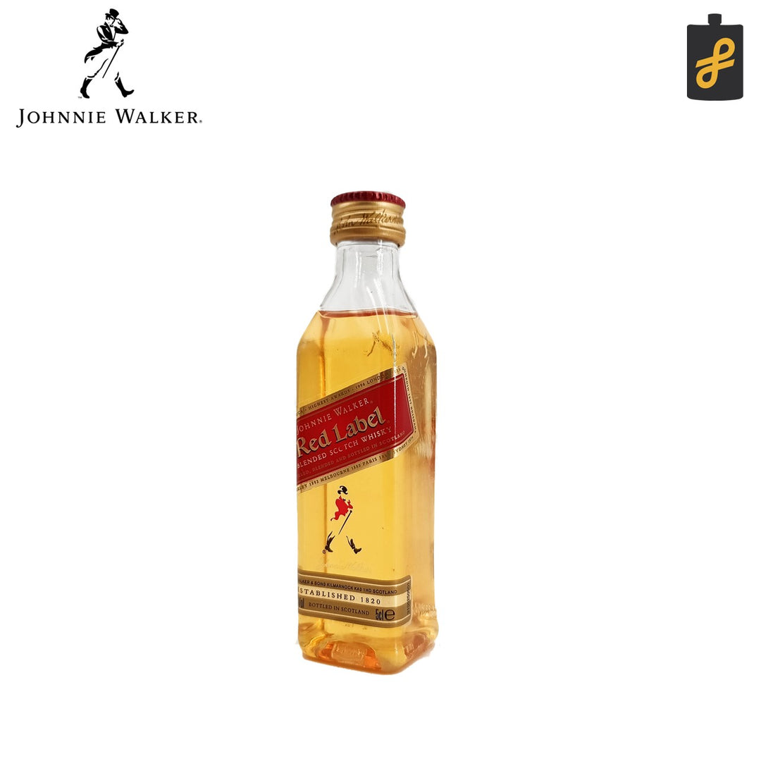 Johnnie Walker Red Label Mini 50ml – Compact Whisky Bottle – Flasked ...