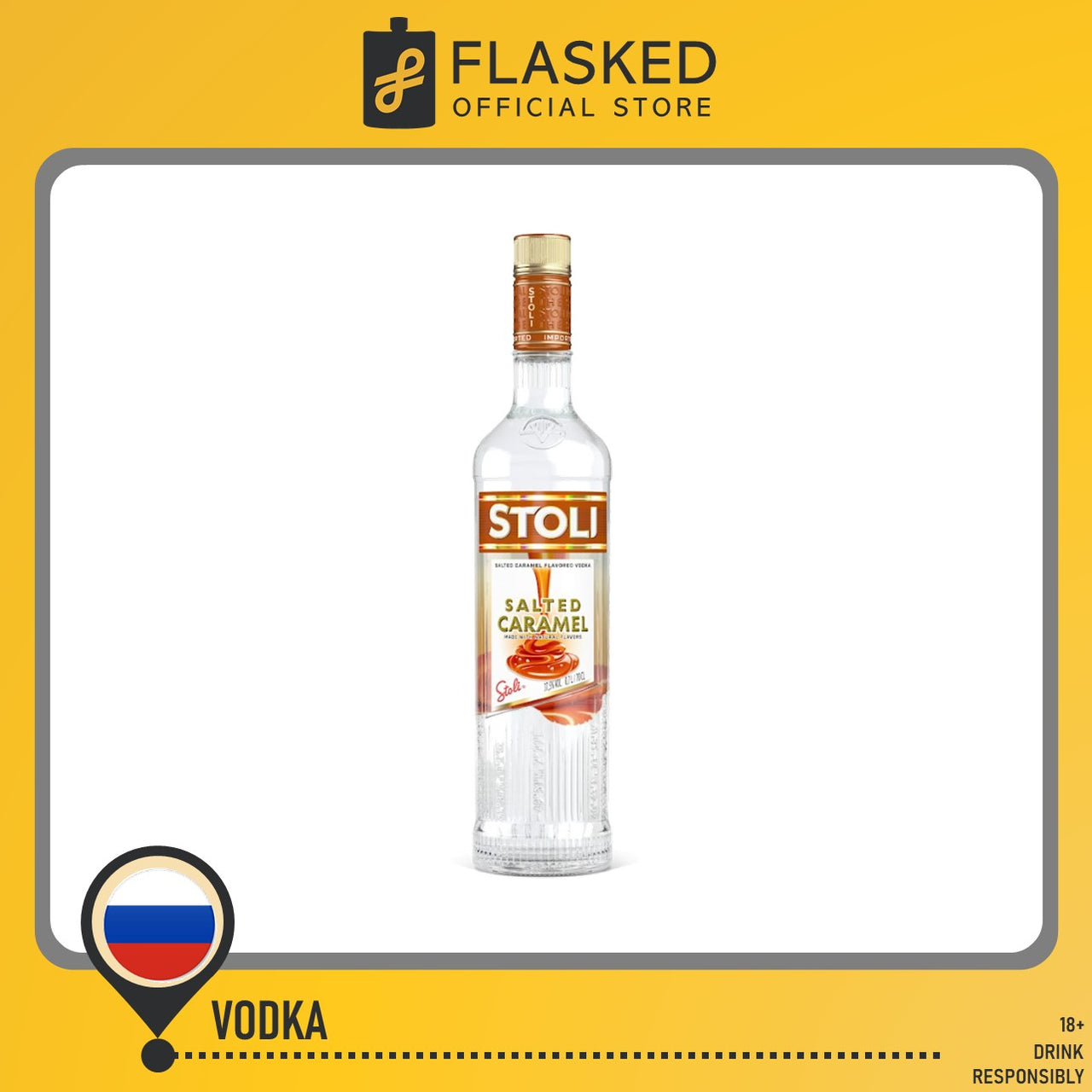 Stoli Salted Caramel Vodka 700ml – Flasked Liquor Store