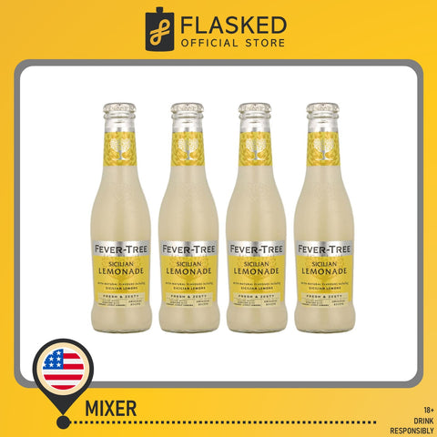 Fever Tree Sparkling Light Sicilian Lemonade 200mL 4 Pack – Flasked Liquor Store