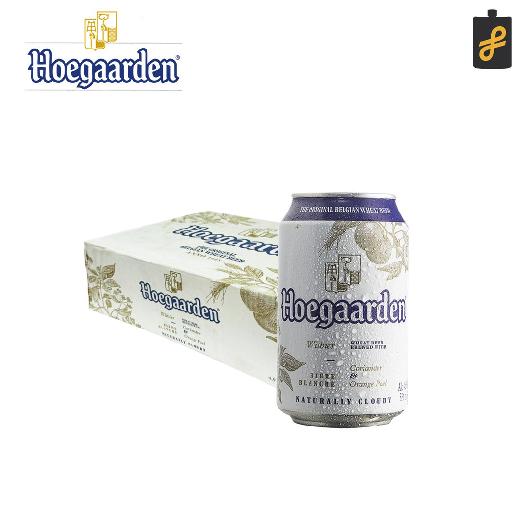 Hoegaarden White Belgian Beer 24 Cans 330mL – Flasked Liquor Store
