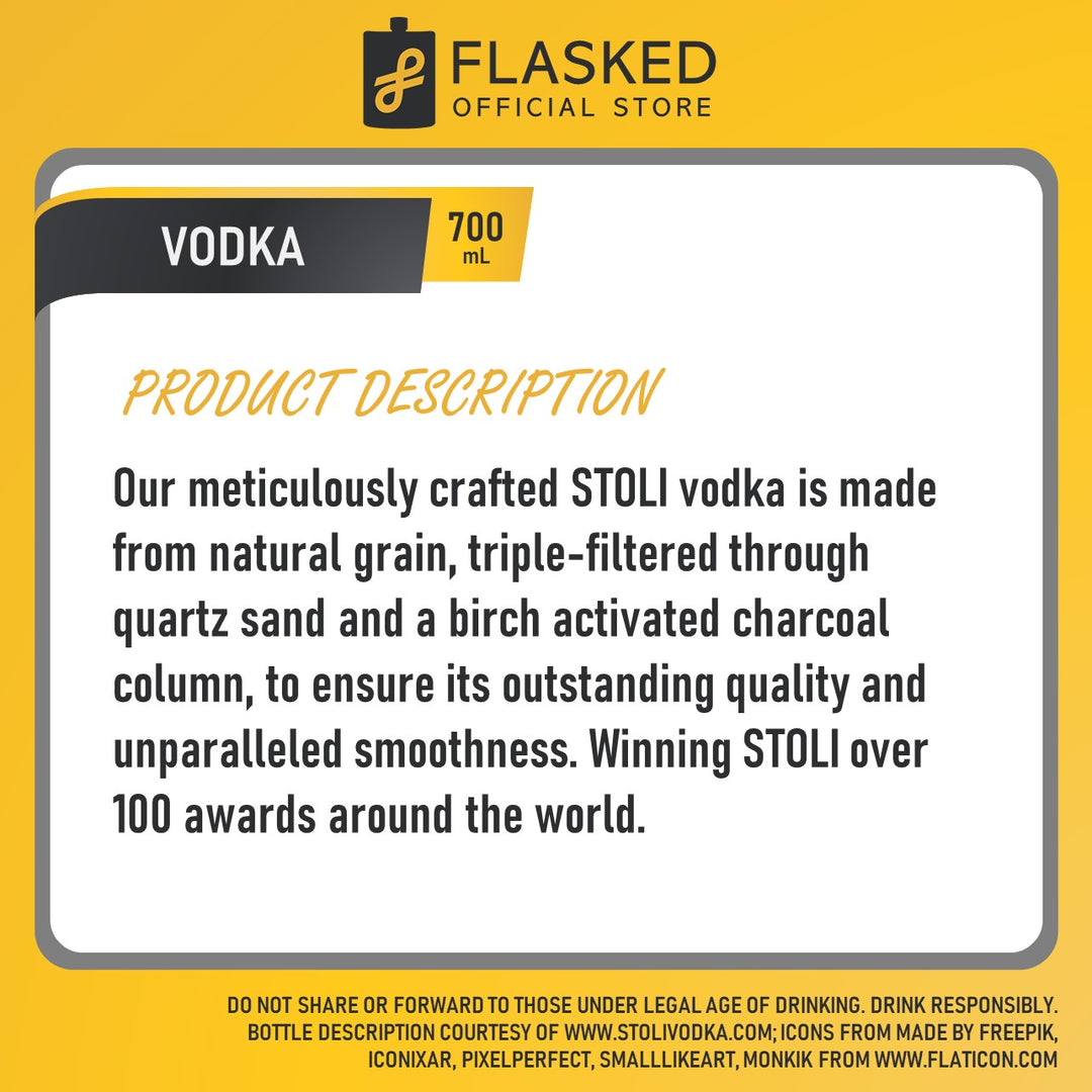 Stoli Premium Vodka 700mL – Flasked Liquor Store