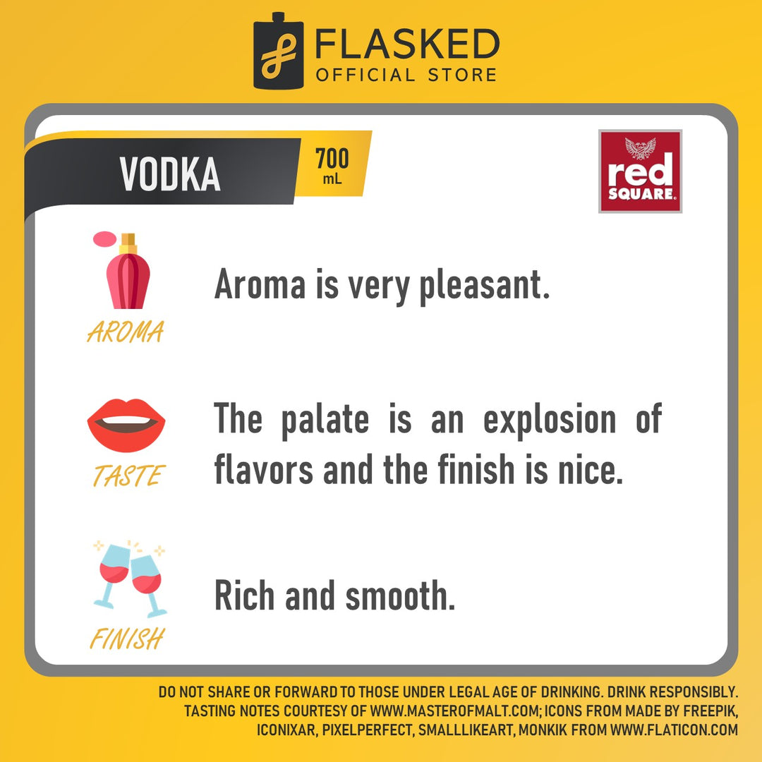 Red Square Vodka 700mL – Flasked Liquor Store