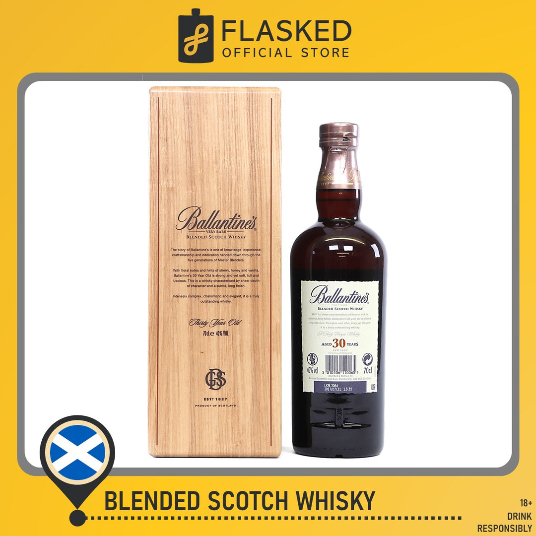 Ballantines 30 Year Old Blended Scotch Whisky 700mL – Flasked Liquor Store