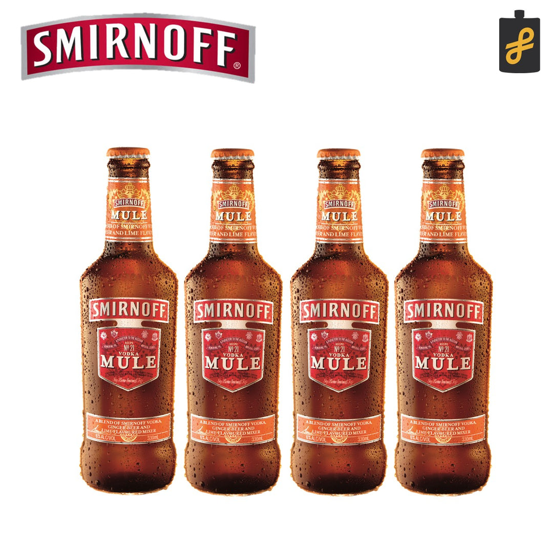 Smirnoff Mule Vodka Ginger Beer 330mL 4 Bottles – Flasked Liquor Store