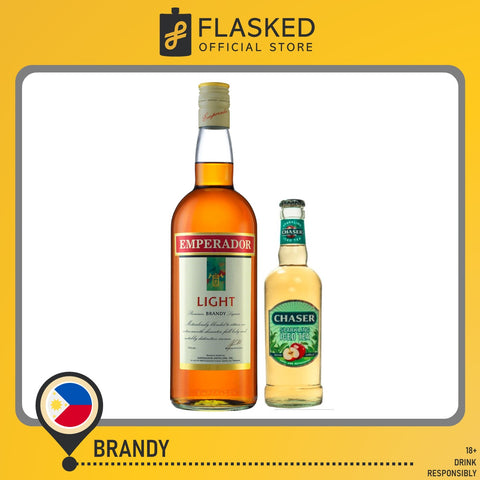 Emperador Light Brandy 750mL W/ Chaser Sparkling Iced Tea – Flasked ...