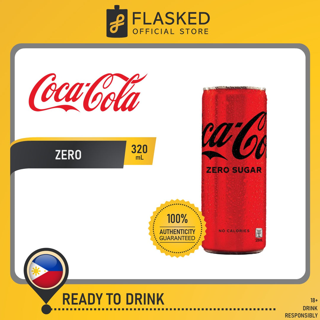 Coca Cola Zero Can 330mL – Flasked Liquor Store