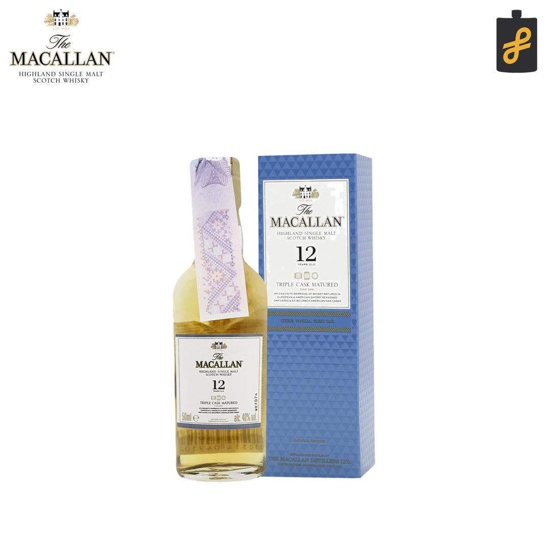 The Macallan Triple Cask 12 Year Old 50mL Single Malt Scotch Whisky ...