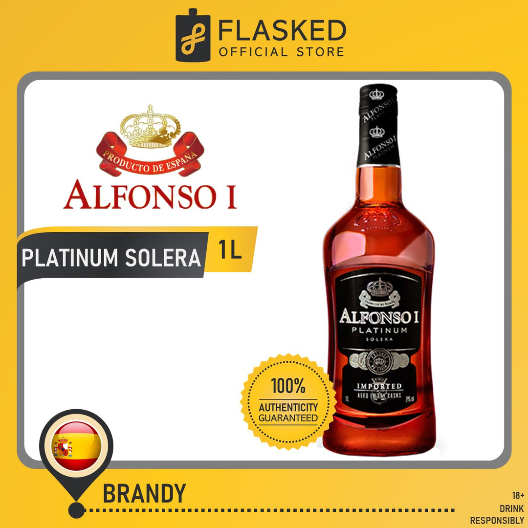 Alfonso I Platinum Solera Brandy 1L – Flasked Liquor Store