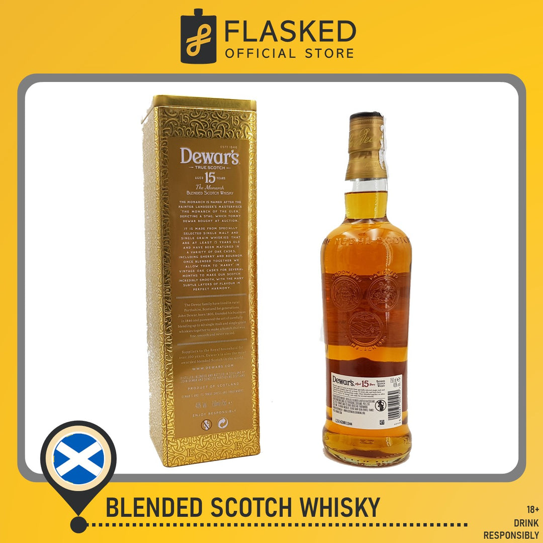 Dewar's 15 Year Old Blended Scotch Whisky 750 mL Limited Edition Tin C – Flasked Liquor Store