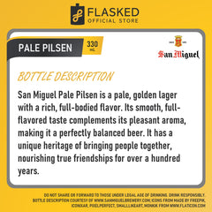 San Miguel Pale Pilsen Beer 1 Case 330mL – Flasked Liquor Store
