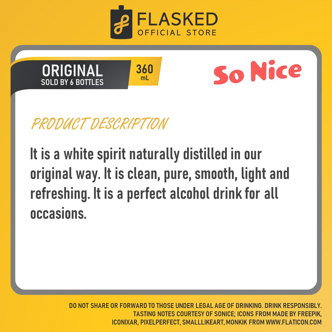 So Nice Original 360ml pack of 6 – Flasked Liquor Store