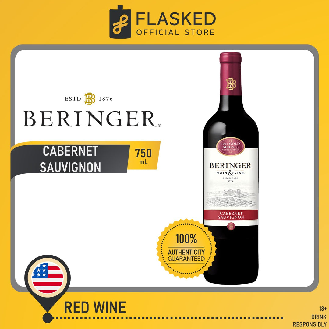 Beringer Cabernet Sauvignon Red Wine 750mL – Flasked Liquor Store