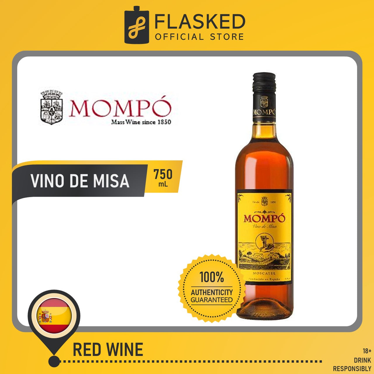Mompo Vino De Misa - Mass Wine 750mL – Flasked Liquor Store