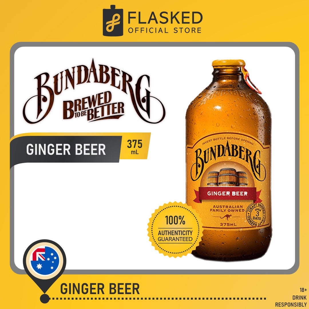 Bundaberg Ginger Beer 375mL (Non-Alcoholic) – Flasked Liquor Store