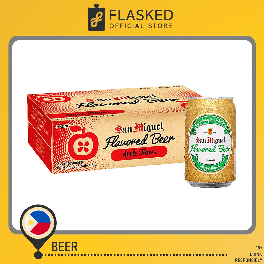 San Miguel Apple Beer Can 330ml pack of 24 – Flasked Liquor Store