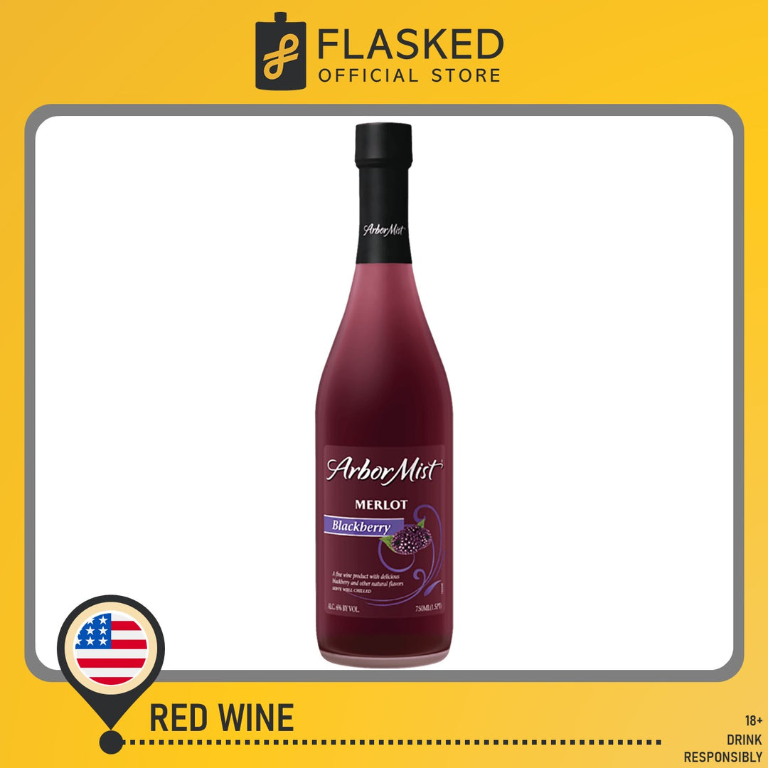 Arbor Mist Blackberry Merlot Red Wine 750mL – Flasked Liquor Store