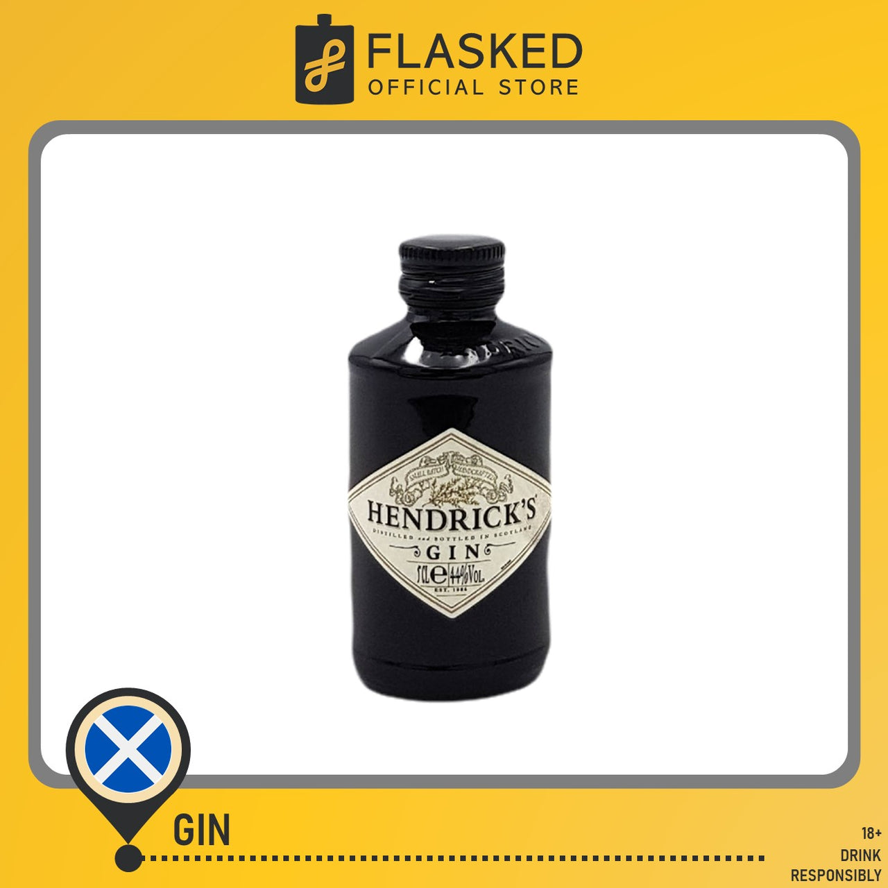 Hendrick's Gin Mini 50mL – Flasked Liquor Store