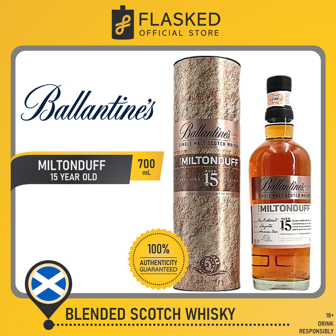 Ballantine's Miltonduff 15 Year Old Single Malt Whisky 700mL – Flasked ...