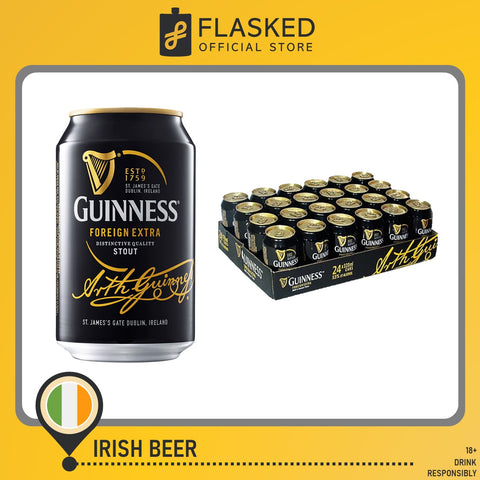 Guinness FES Foreign Extra Stout Irish Beer 320mL pack of 24 – Flasked ...