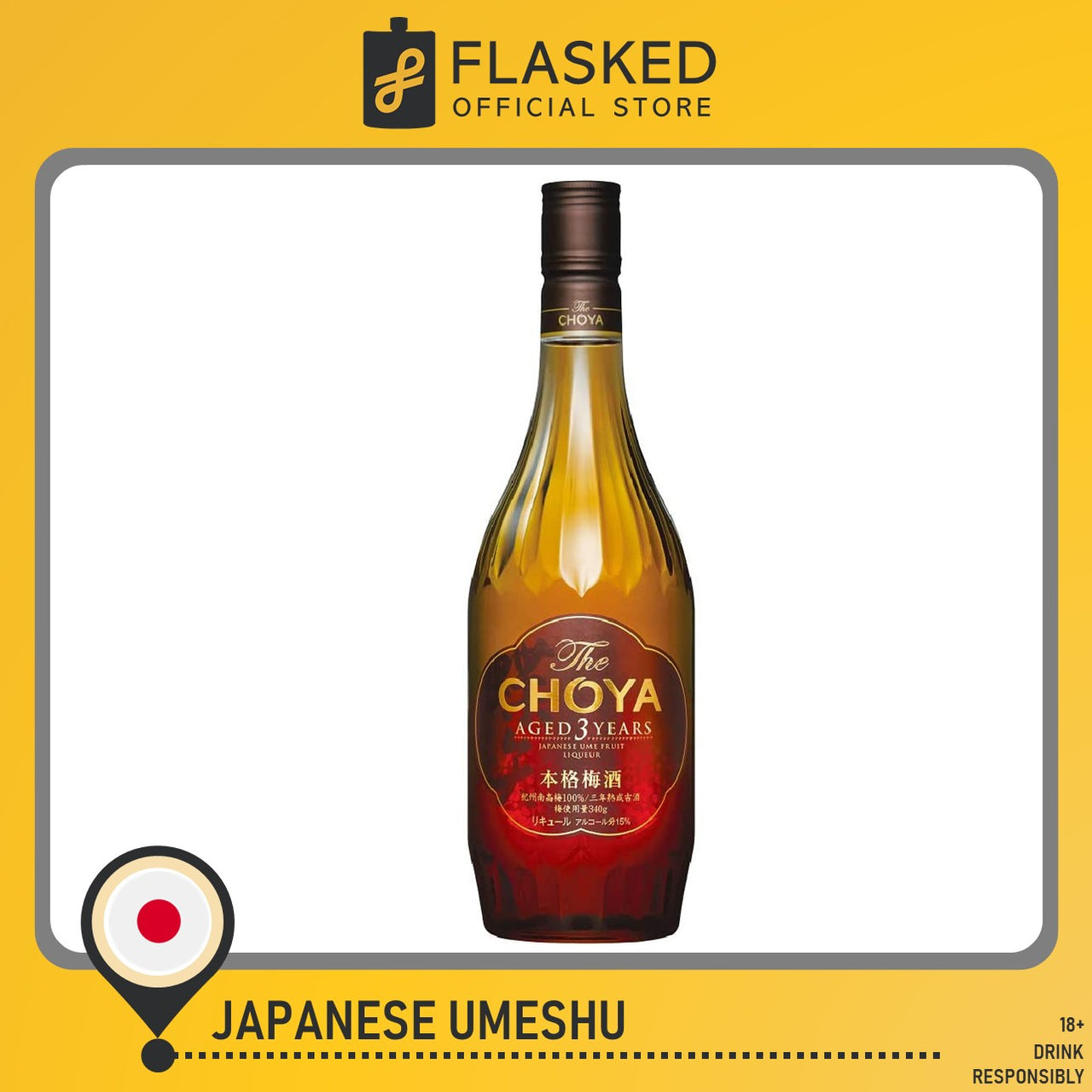 The Choya 3 Year Japanese Ume Liqueur 720mL – Flasked Liquor Store