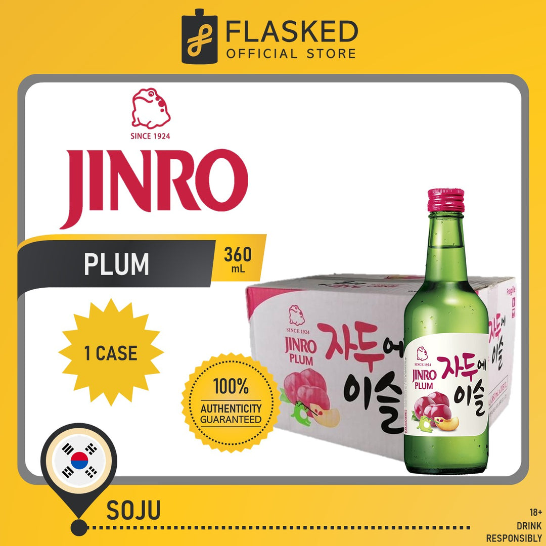 Jinro Chamisul Soju Plum 1 Case 360mL – Flasked Liquor Store