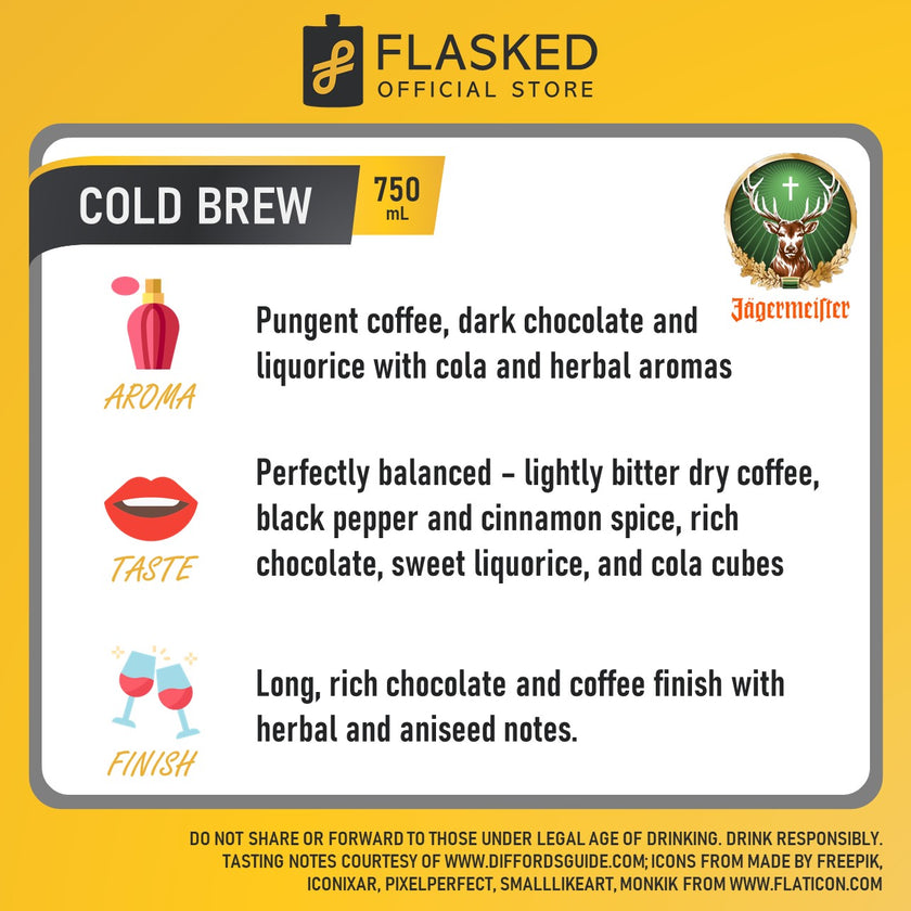 Jagermeister Cold Brew Coffee 750mL – Flasked Liquor Store