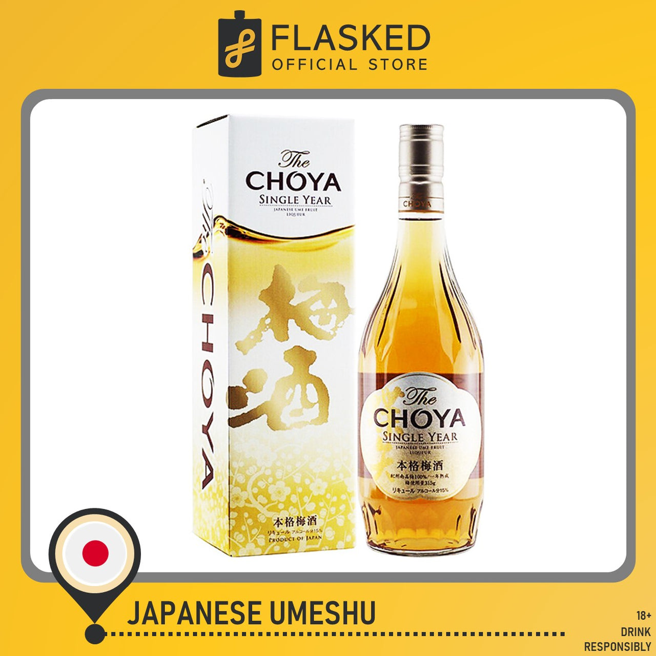 The Choya Single Year Japanese Ume Liqueur 720mL – Flasked Liquor Store