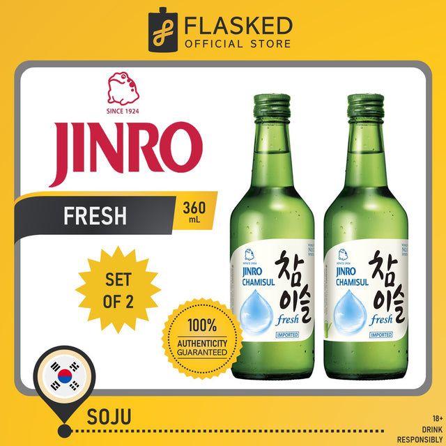 Jinro Chamisul Soju Fresh 360mL 2 Set – Flasked Liquor Store