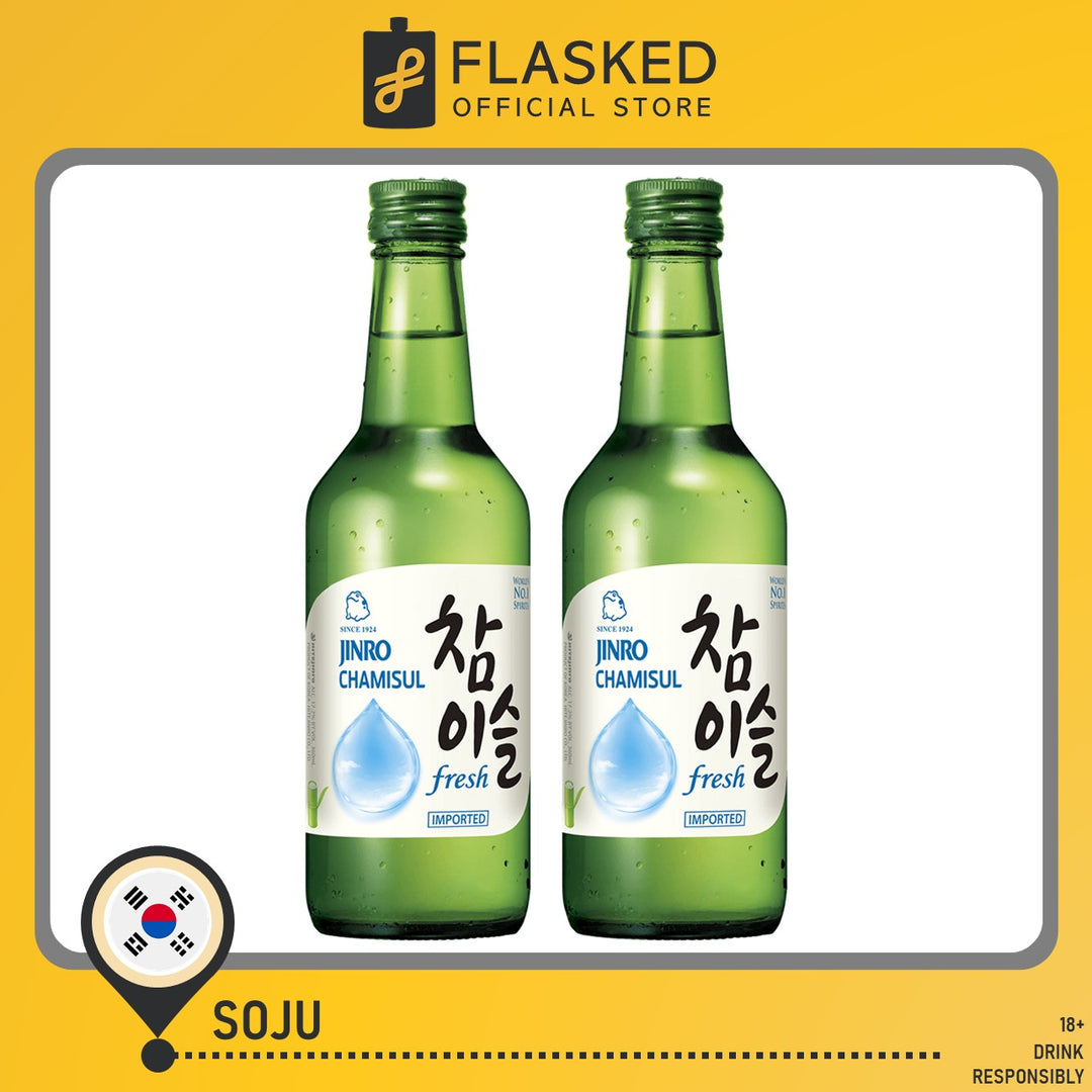 Jinro Chamisul Soju Fresh 360mL 2 Set – Flasked Liquor Store